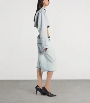 Balenciaga Cropped Denim Shirt