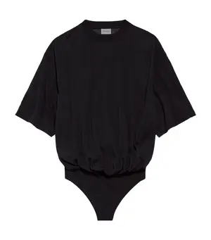 Balenciaga Cotton-blend T-shirt Bodysuit - Black