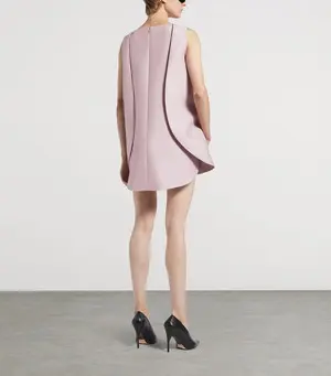 Balenciaga Wool-silk A-line Mini Dress