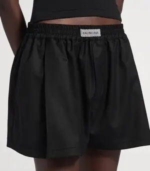 Balenciaga Wool-blend Boxer-style Shorts