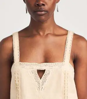 Simkhai Linen-hemp Jasmine Mini Dress