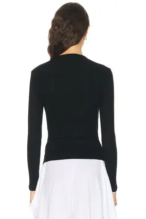 Sablyn Quincy Long Sleeve Fitted Crewneck Tee