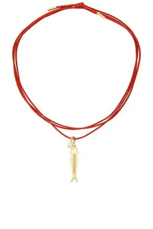 Éliou Spina Wrap Necklace - Red