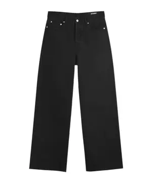 Jacquemus De Nimes Straight-leg Jeans - Black