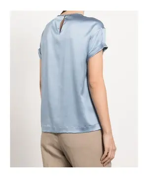 Brunello Cucinelli Round Neck Short Sleeve T-shirt