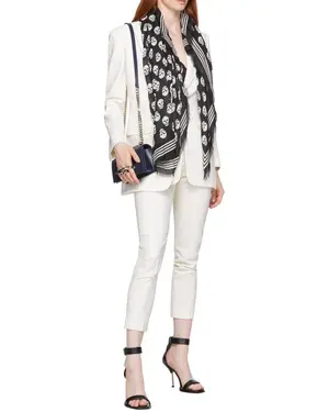 Alexander McQueen Biker Skull Scarf