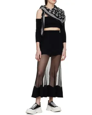 Alexander McQueen Biker Skull Scarf
