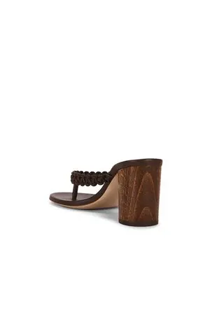 GIANVITO ROSSI Braided Thong Sandal