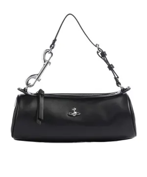 VIVIENNE WESTWOOD Cindy Cylinder Smooth Shoulder Bag - Black