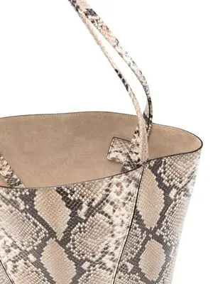 Chloé Snakeskin-effect Leather Bucket Bag