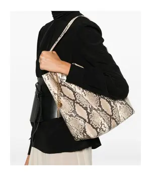 Chloé Snakeskin-effect Leather Bucket Bag