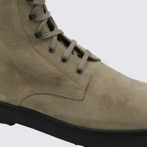 TOD'S Suede Combat Boots