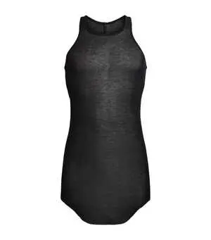 Rick Owens Basic Rib Tank Top - Black