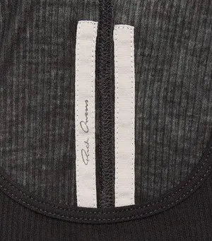 Rick Owens Basic Rib Tank Top - Black