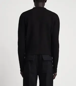 Rick Owens Cashmere Blend Crewneck Sweater - Beige