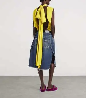 Balenciaga Open-back Blouse With Train