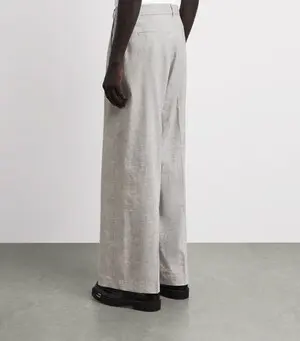 WON HUNDRED Linen-blend Tailored Trousers