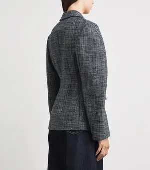 Fabiana Filippi Virgin Wool Balloon Blazer With Gold-tone Embellishments