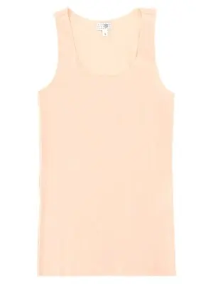 MAISON MARGIELA Tank Top Elasticizzato - Beige