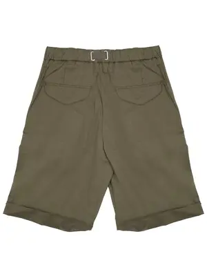 WHITE SAND Belted Shorts