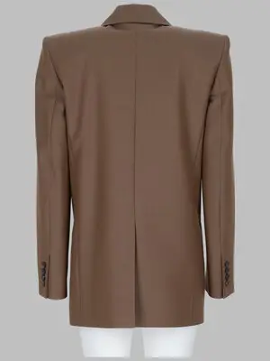 Saint Laurent Double Breasted Wool And Mohair Jacket