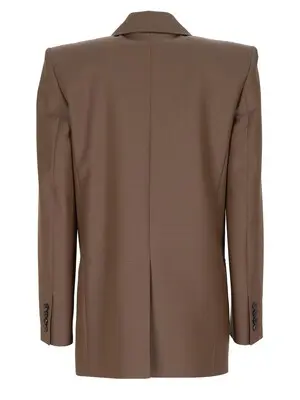 Saint Laurent Double Breasted Wool And Mohair Jacket