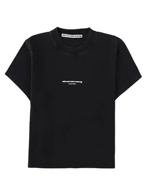 Alexander Wang T-shirt Con Logo - Black