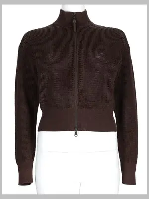Brunello Cucinelli Sparkling Net" Cotton Cardigan