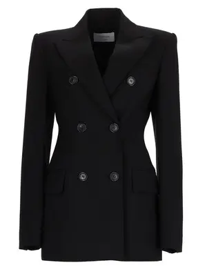 Sportmax Blazer Doppiopetto Sartoriale "adamo - Black