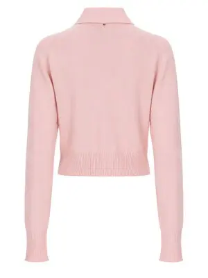 Sportmax Lirica Cardigan In Lana - Pink