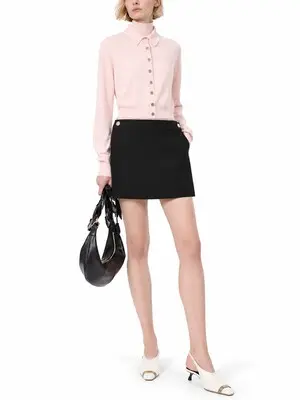 Sportmax Lirica Cardigan In Lana - Pink