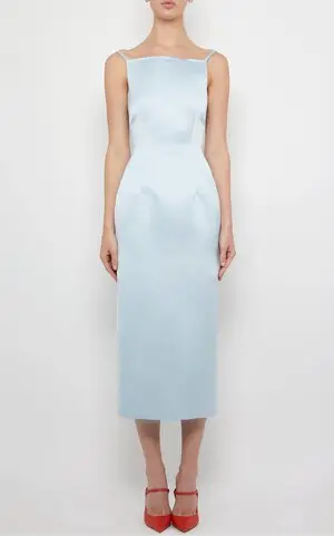 Prabal Gurung Satin Midi Dress