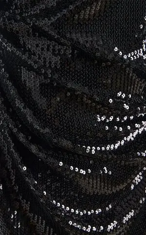 Prabal Gurung Asymmetrical Stretch Sequined Gown