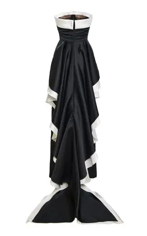 Prabal Gurung Strapless Satin Column Gown