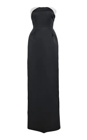 Prabal Gurung Strapless Satin Column Gown