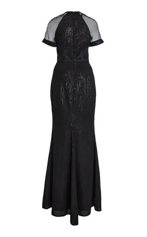 Prabal Gurung Sequined Georgette T-shirt Gown