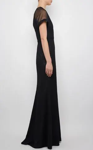 Prabal Gurung Sequined Georgette T-shirt Gown