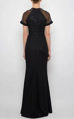 Prabal Gurung Sequined Georgette T-shirt Gown