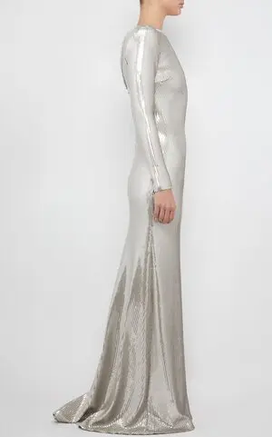 Prabal Gurung Stretch Sequined Gown