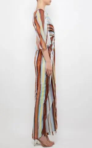 Prabal Gurung Twisted Chiffon Maxi Dress