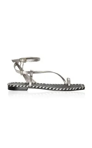 Johanna Ortiz The Hidden Sanctuary" Flat Sandals - Grey