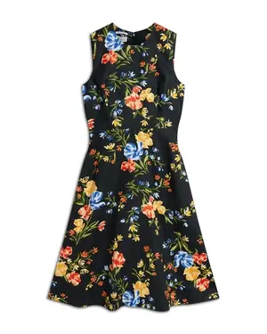 HOBBS LONDON Petite Floral Linen Dress