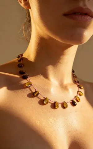 CHIS STUDIO Bahia Necklace Tiger Eye