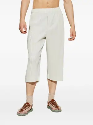Issey Miyake Homme Plissé Pleated Trousers - Green