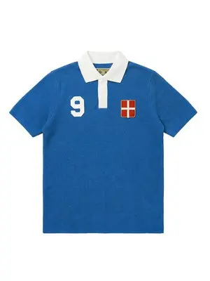COMO 1907 Retro Heritage Jersey Polo Shirt - Blue