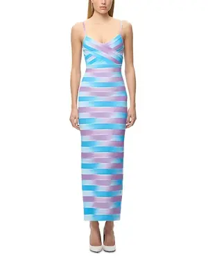 Herve Leger The Cara Gown - Daphne Multi