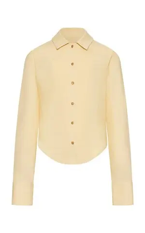 Ossou Brooks Cotton Shirt - Yellow