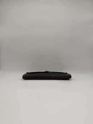 Hermès Kelly Handbag In Graphite Matt Porosus Leather With Permabrass Hardware - Grey