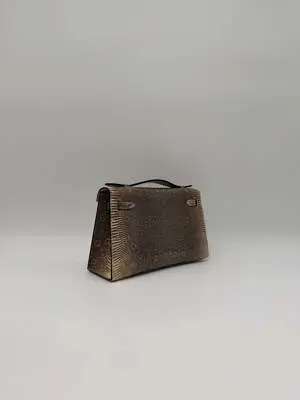 Hermès Kelly Lizard Ombre Palladium Hardware - Brown