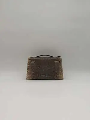 Hermès Kelly Lizard Ombre Palladium Hardware - Brown